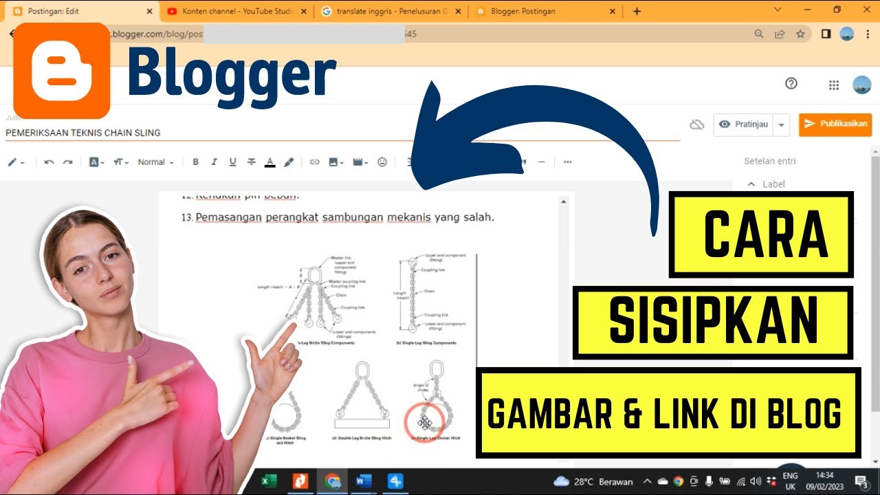 Cara Sisipkan Gambar Dan Link ⁉️ Dalam Artikel Blogger