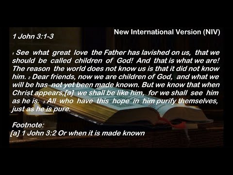 Bible Verse Reading for Personal Growth (1 John 3:1-3)