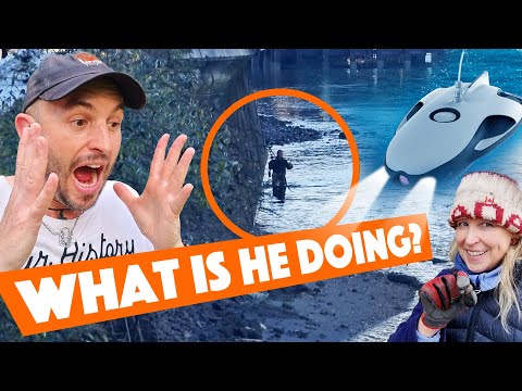 Treasure hunter DICES with DEATH and I test my new underwater drone on The Thames #powervision