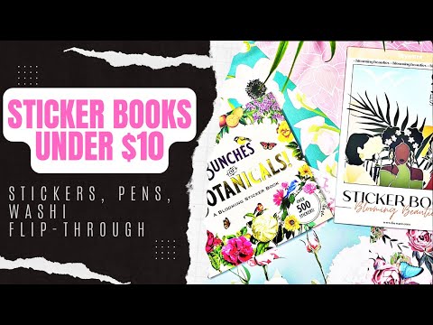 UNDER $10 AMAZON PLANNER STICKERS | STICKER BOOK FLIP-THROUGH @fayware @PeterPauperPress @TombowUSA