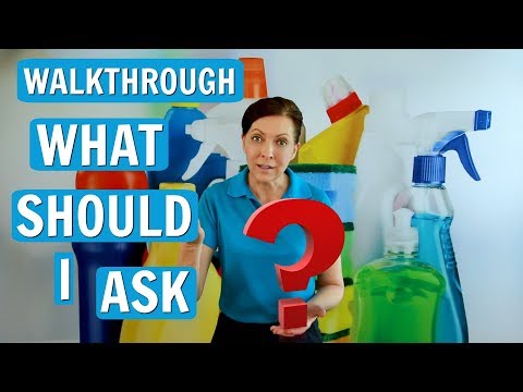 Questions to Ask on a Walkthrough (House Cleaning Job Estimate)