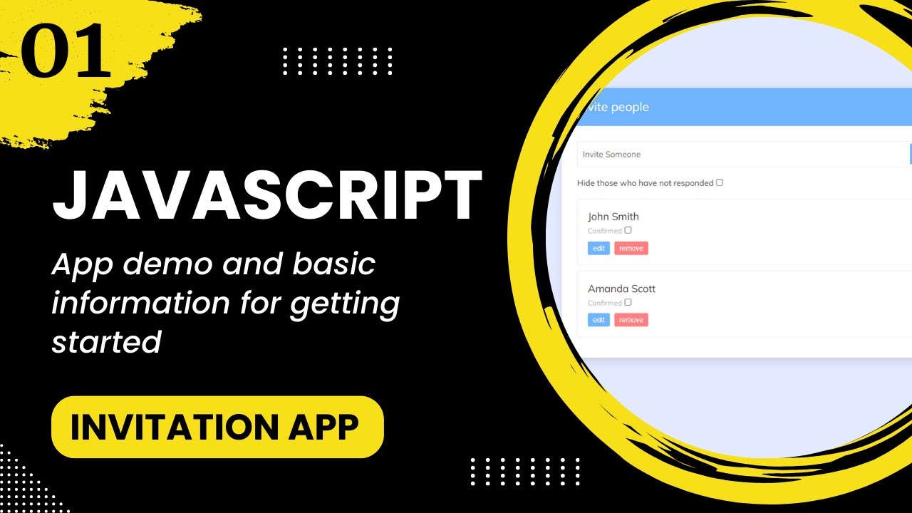 JavaScript #1 - App demo and basic information for getting started