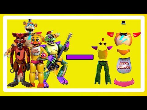 FNAF Animatronics - All Clothes = FNAF Animation #fnaf