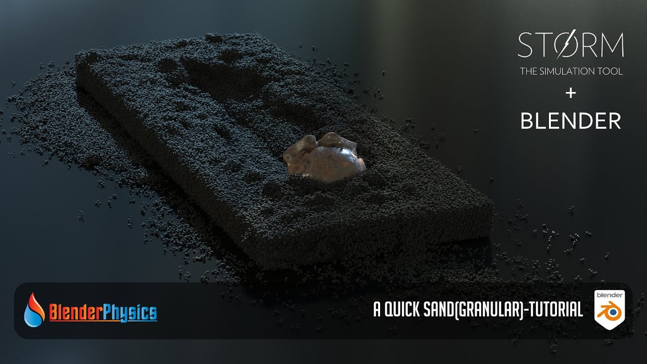 STORM to BLENDER | A quick SAND(granular) tutorial
