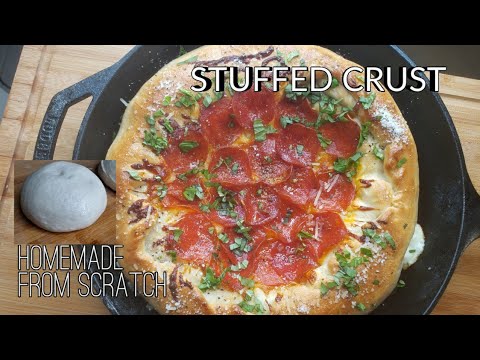 cast iron skillet stuffedcrust /pizza done right