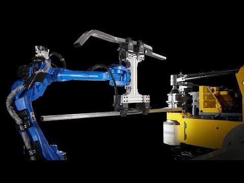 SB-90x8A-MRV Easy + Hard Way Tube Bender Cell (OD 88.9 mm),SOCO 和和機械自動化彎管機加工長方管