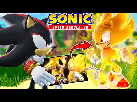 Unlocking SUPER SONIC With Shadow The Hedgehog! (Sonic Speed Simulator)