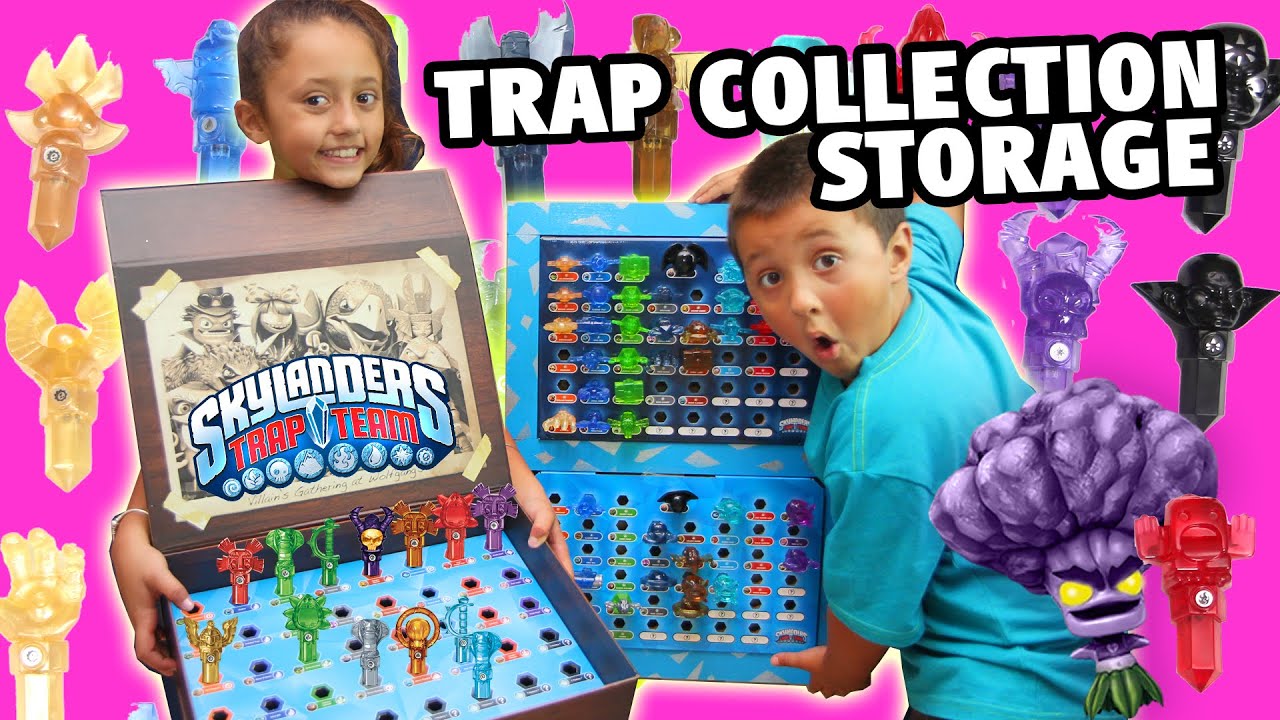 Skylanders Trap Team TRAPS Storage Case + Collection (Custom Holder) ALL WAVE 1 & 2