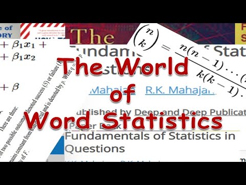 The World of Word Statistics