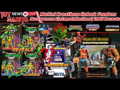 Mattel Creations Unlock Fandom Plus Masterverse Vintage Collection & TMNT Reveals