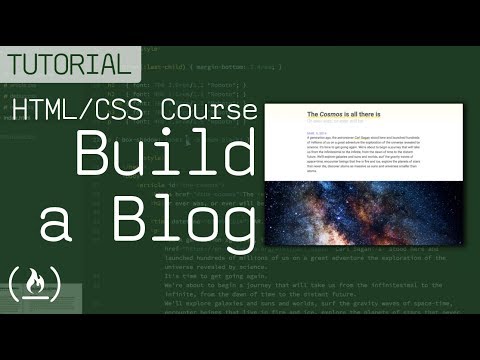 Learn HTML CSS Tutorial Build a Beautiful Blog - Mind Luster