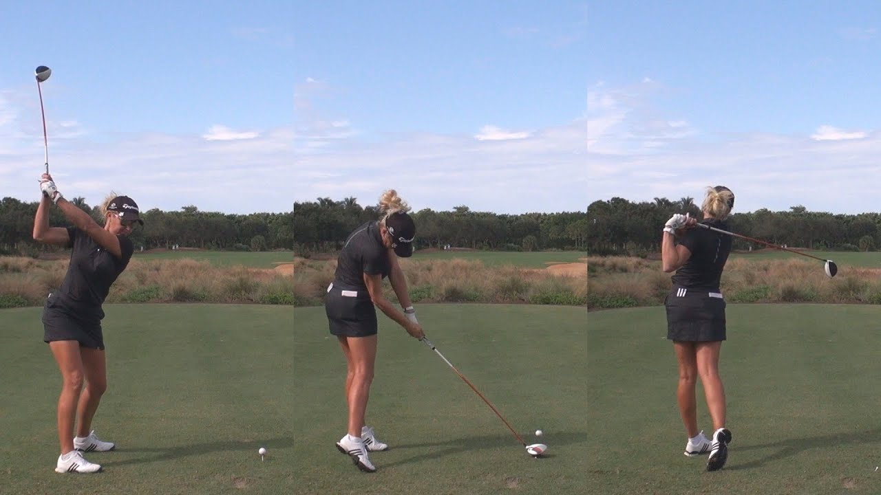 NATALIE GULBIS - DTL DRIVER GOLF SWING LATE 2013 FOOTAGE - REGULAR & SLOW MOTION - 1080p HD