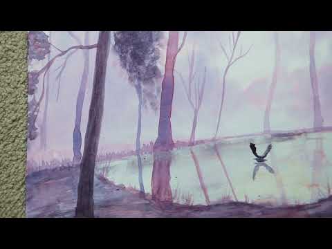 Silent Crow and Pond – Down the Forest Path