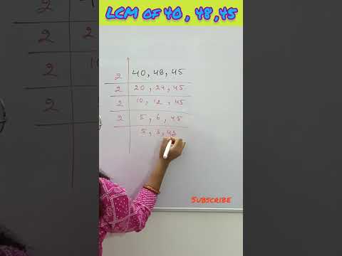 LCM of 40 , 48 , 45 #mathstricks #trending #maths | maths shorts