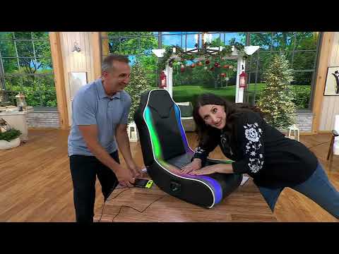X Rocker Chimera LED Gaming Rocker Chair with 2.0 Wired Audio on QVC