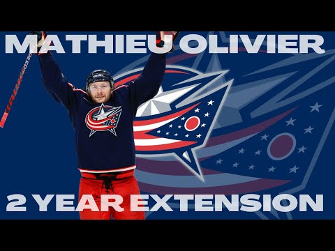 Mathieu Olivier signs 2 Year Extension - Columbus Blue Jackets 2022-2023 Highlights