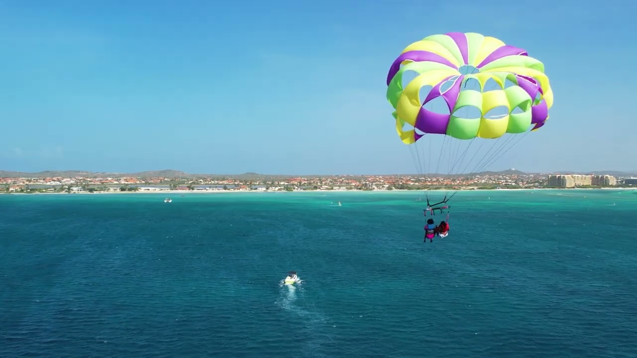 Parasailing Adventure provided by Octopus Aruba