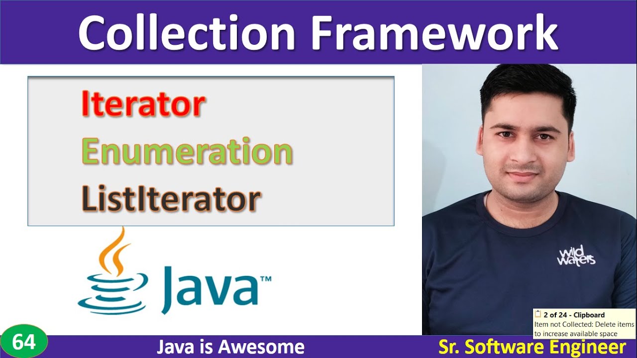 Iterator of collection in java with example