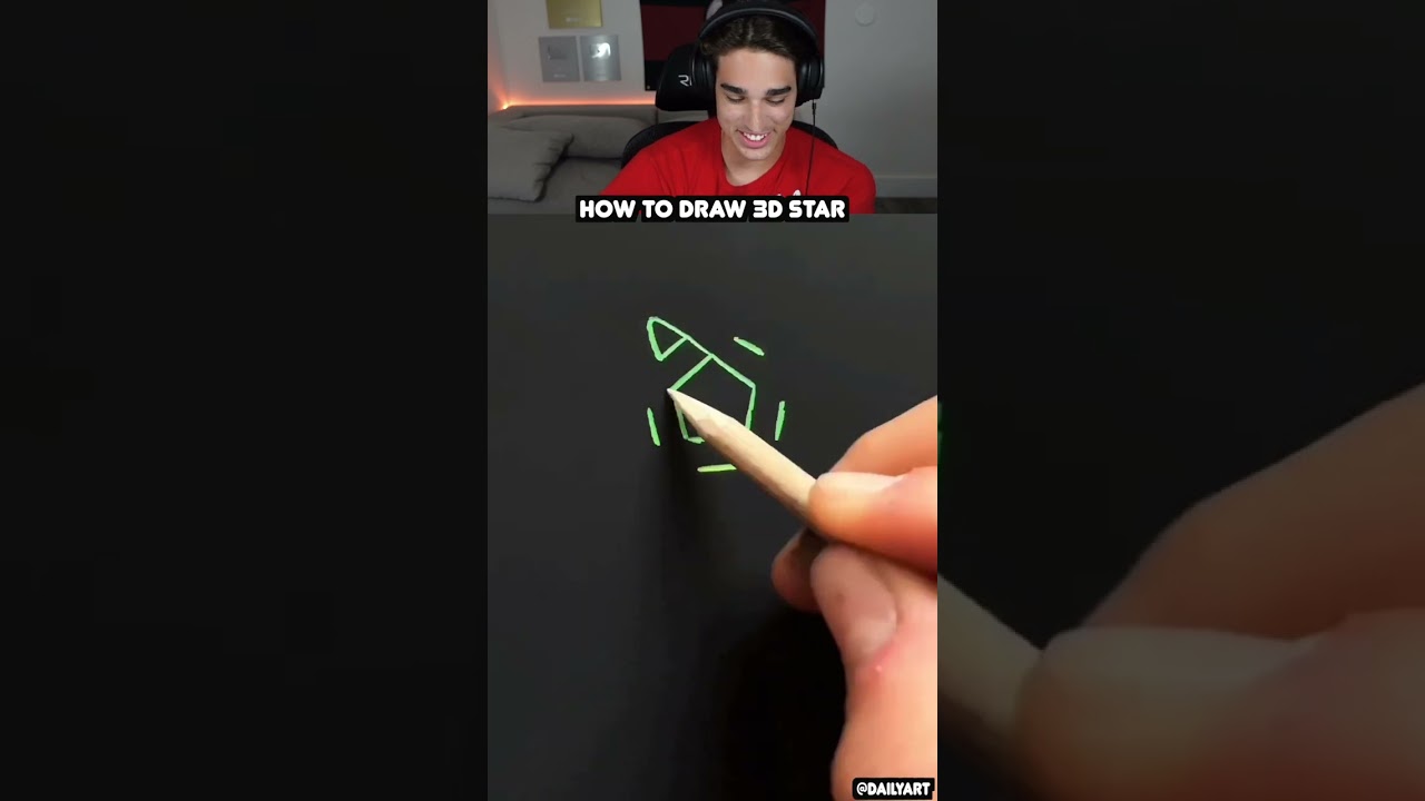 How To Draw a 3D Star