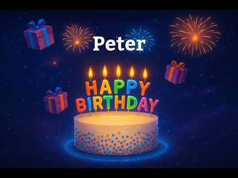 Happy Birthday Peter 🎂 | Personalized Birthday Song with Name | Custom Birthday Video