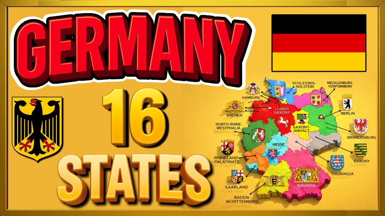 Germany Map Explained 🇩🇪 | 16 States of Germany