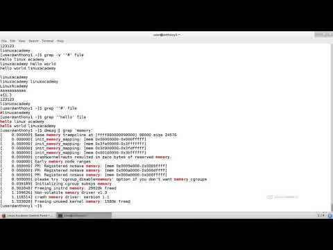 005 Use grep and Regular Expressions to Analyze Text