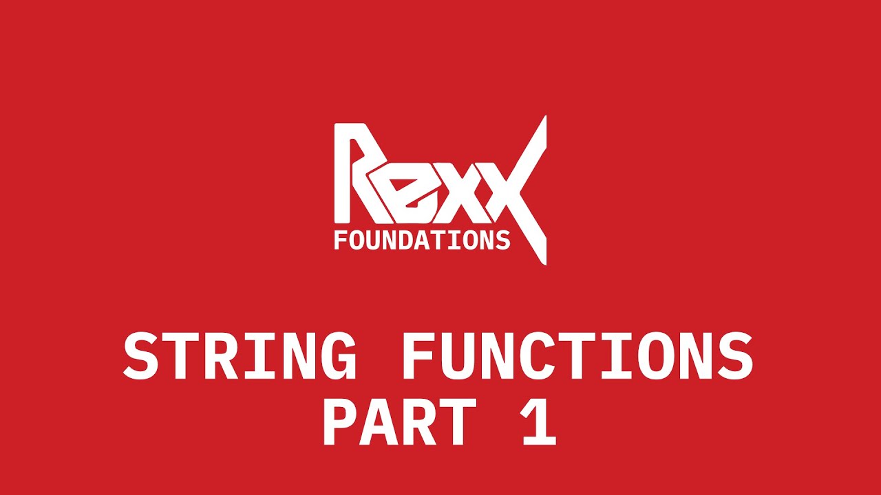 Understanding String Functions in REXX - Part 1