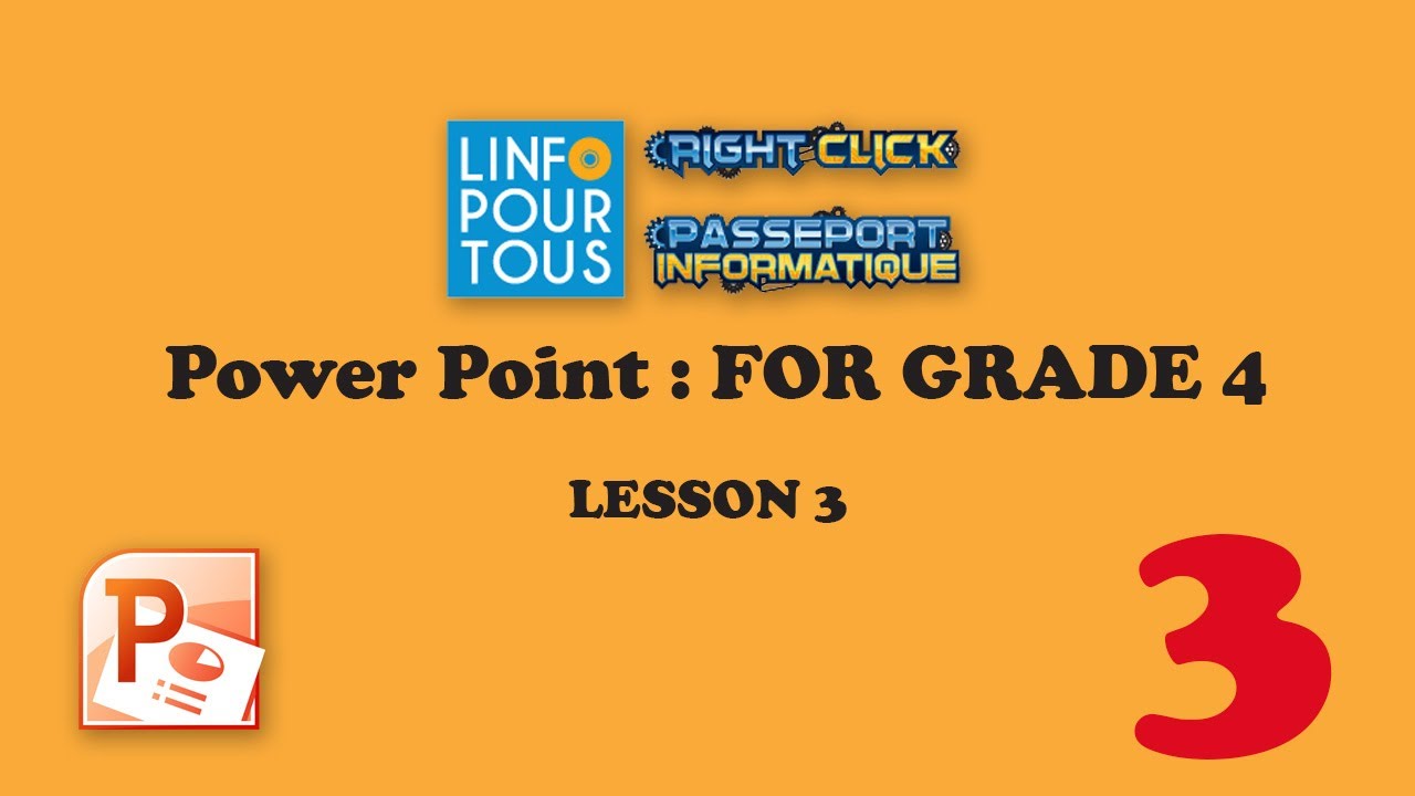 Power Point Lesson 3 for Grade 4