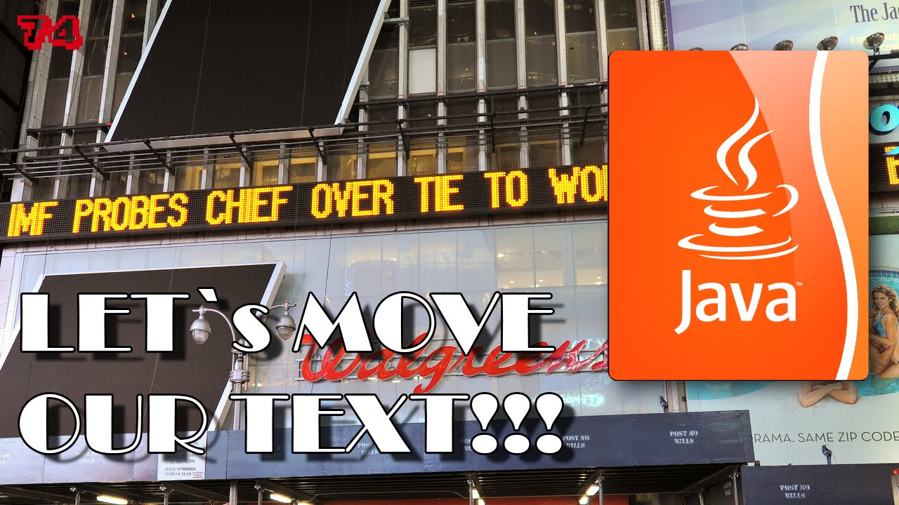 Learn JAVA: How to animate String