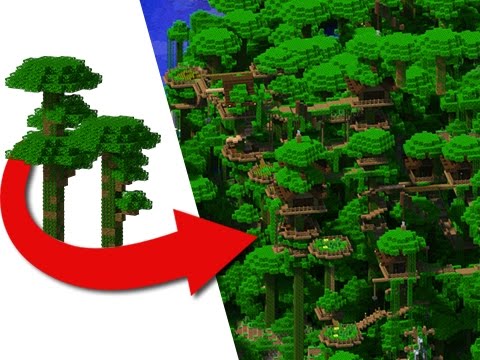 Tribe Jungle Village - Tree Houses Minecraft Project