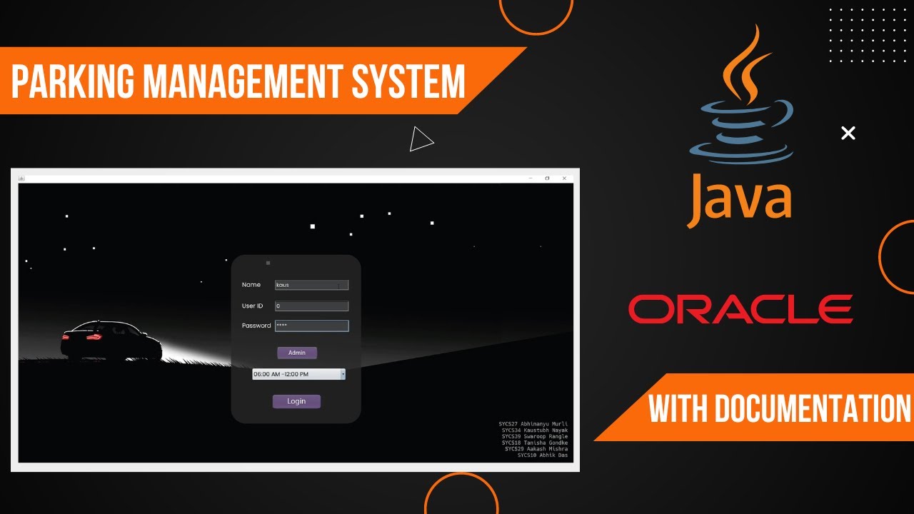 Parking Management System Using Java | Desktop Application | Java Project | Java | Computer Science