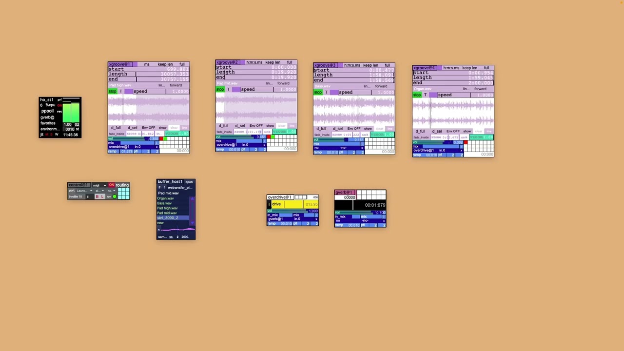 Ambient session n. 06 // PPOOLL (Max/Msp)