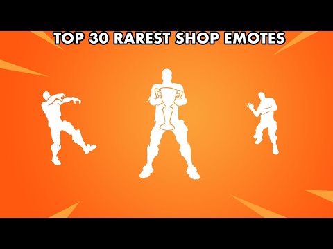 TOP 30 RAREST SHOP EMOTES IN FORTNITE (May 2025)