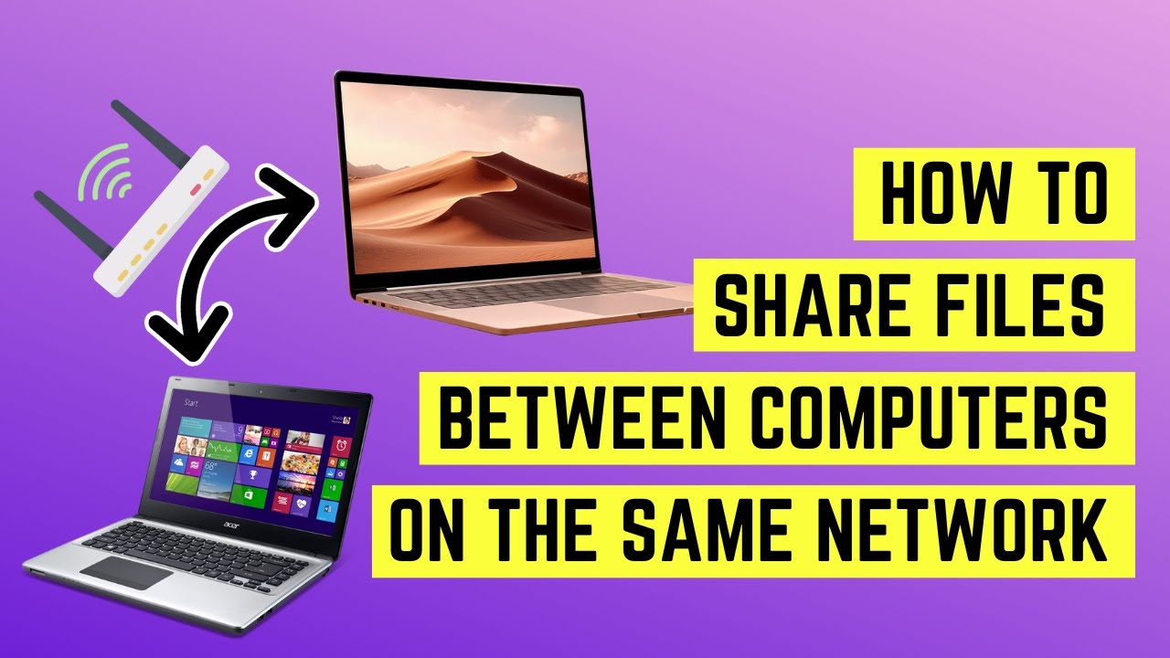 Simple Way To Share Files Between Computers On The Same Wi-Fi/Lan Network - Quick Tutorial!