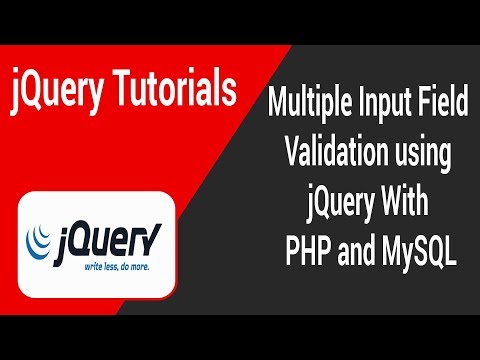 Learn Multiple Input Field Validation using jQuery With PHP and MySQL - Mind Luster