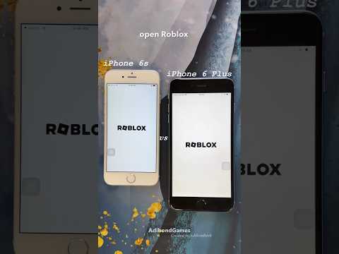 Compare Open Roblox on iPhone 6 Plus vs iPhone 6s