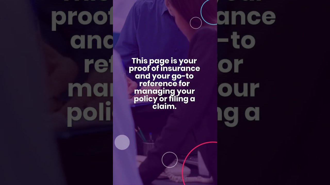 Understanding Your Declarations Page: What to Check and Why It Matters