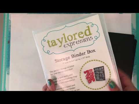 How to Organize Your Stamp & Dies Using TE's Storage Binder Box