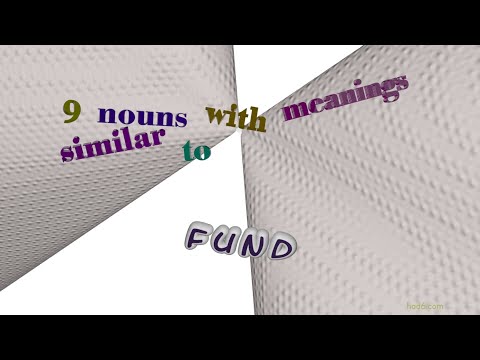 fund - 12 nouns synonym of fund (sentence examples)