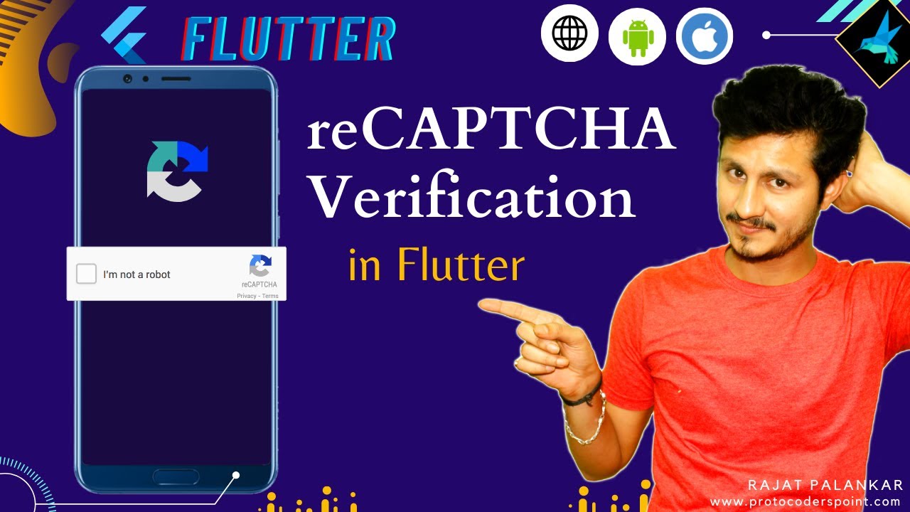 Flutter recaptcha verification - I'm not a robot captcha in flutter app