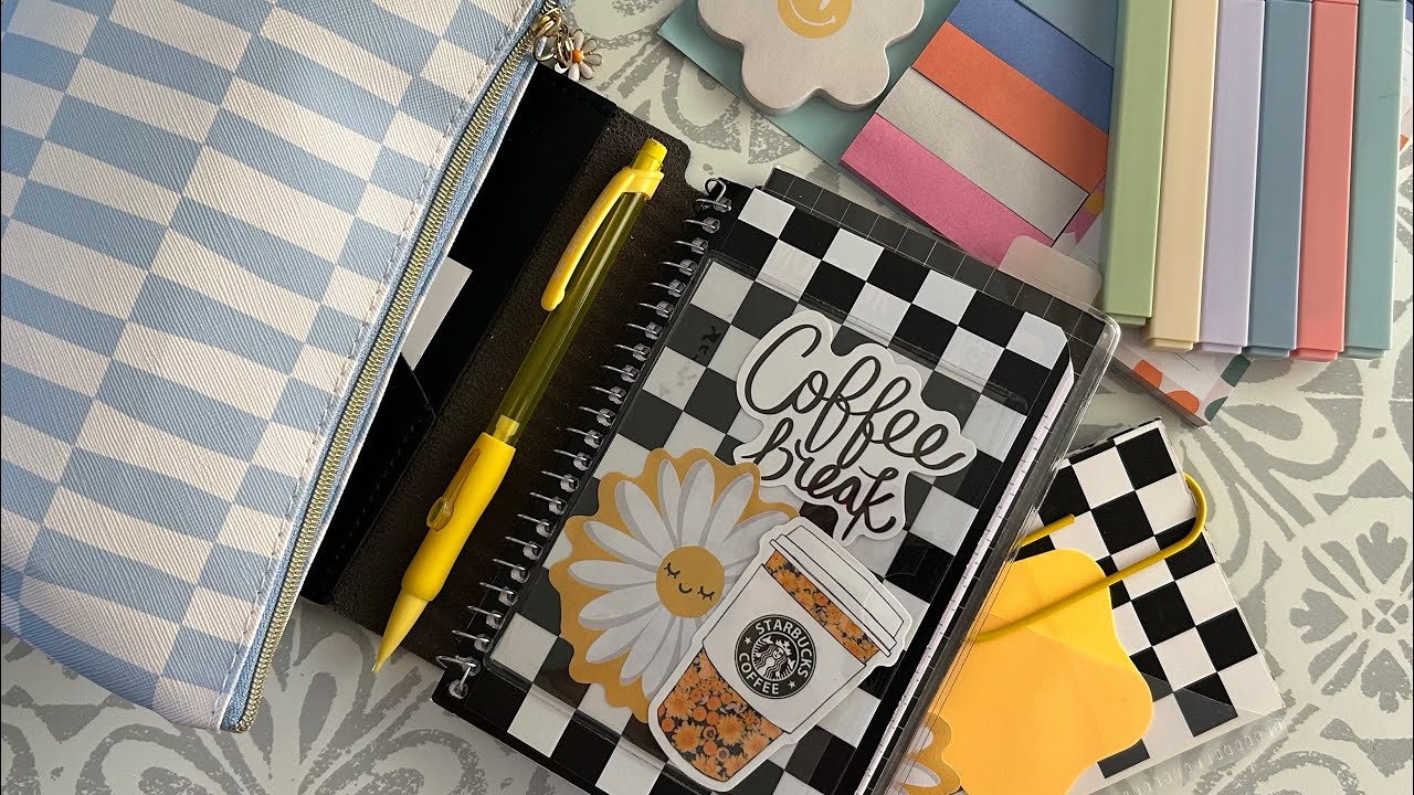 Daily planning in spiral notebook & personal rings 🌼📒📎