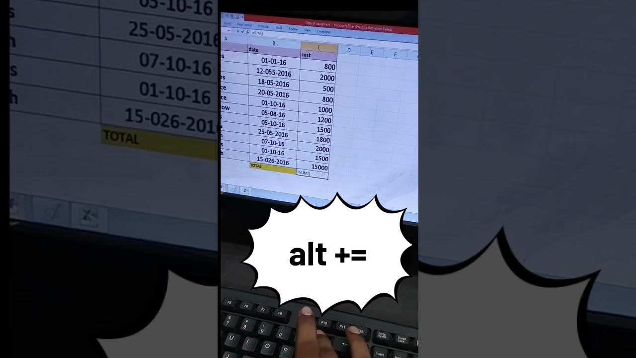 how to get total with trick?