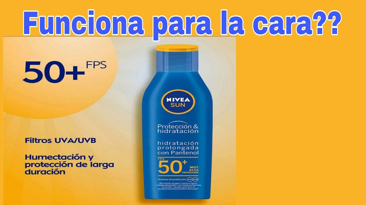 Protector solar NIVEA HIDRATACION//funciona en el rostro??