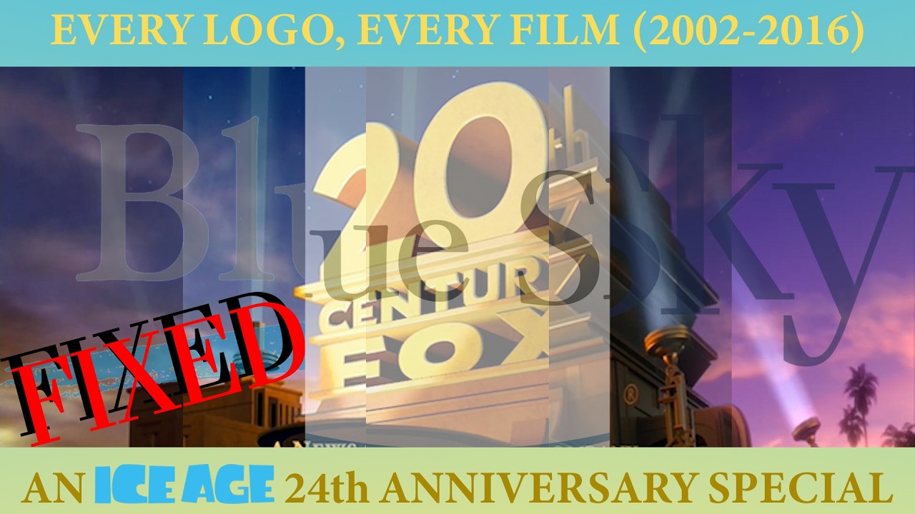 Every 20th Century Fox & Blue Sky Studios Logo From Every Ice Age Film (2002-2016) [FIXED]