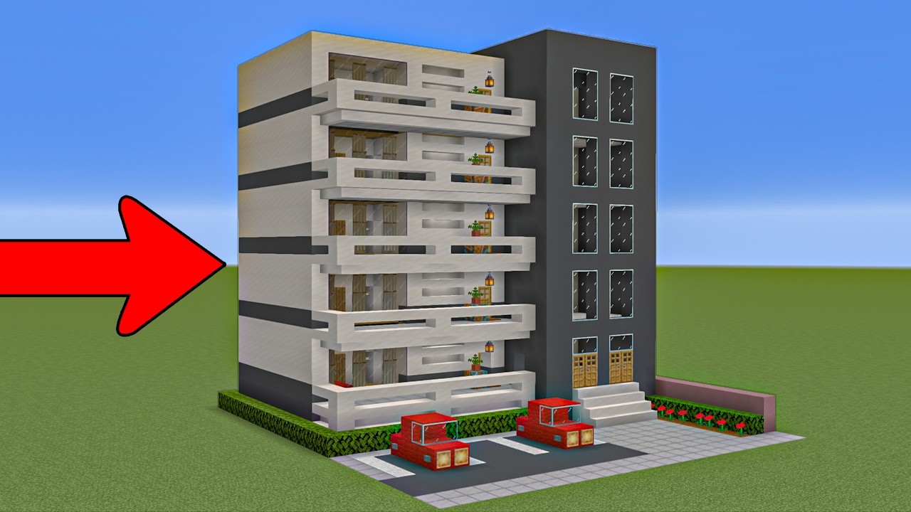Minecraft Tutorial: How To Make A Modern apartment Building | City ...