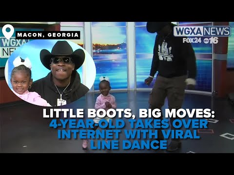 Little boots, big moves: 4-year-old "Ms. Shirley" viral line dance to Macon artist's song