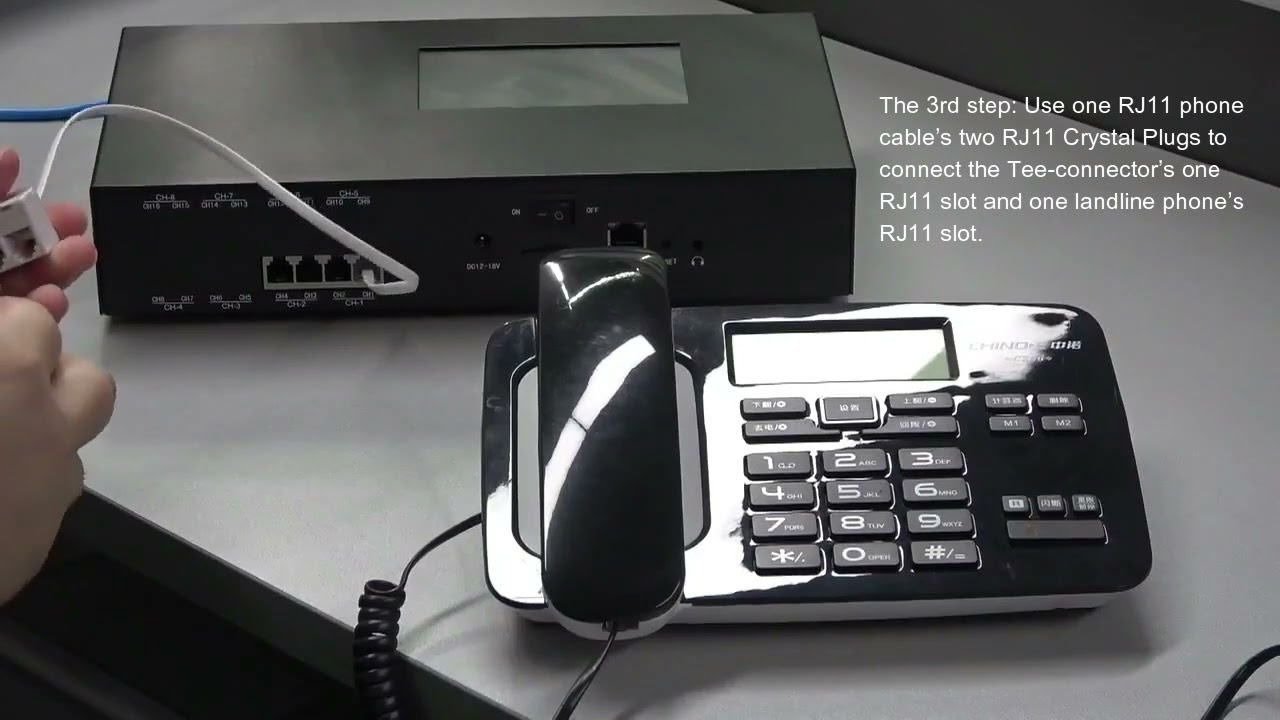 NAR 8100 series Desktop 1CH 2CH 4CH 8CH 16CH Standalone Voice Logger with Tee-connector Installation