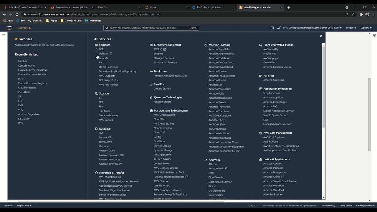 Control-M and AWS Lambda