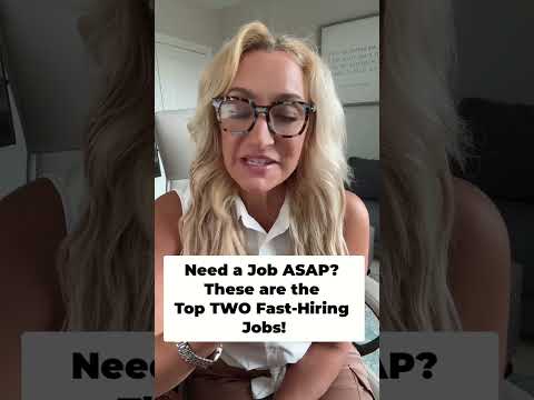 Need a Job ASAP? These are the Top TWO Fast-Hiring Jobs! Discover quick and effective strategies for