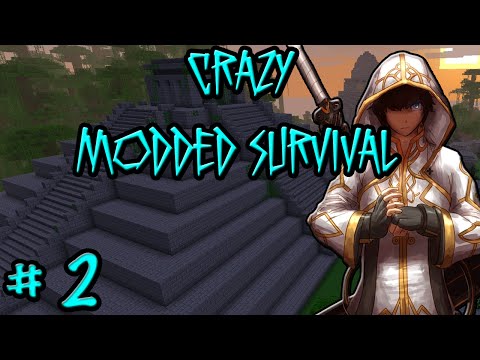 Crazy Modded Survival - "Finding Artifacts In The Ruins!" |Ep.2| (Minecraft Modded Survival)